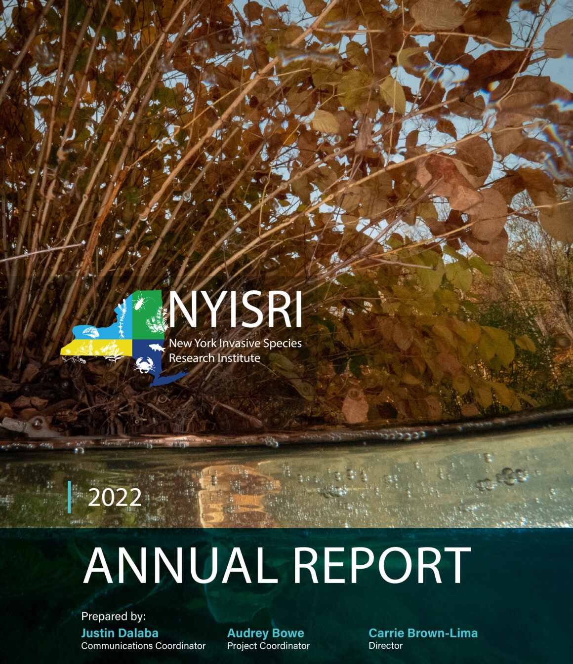 2022 Annual Report Cover - New York Invasive Species Research Institute